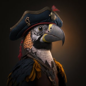 Pirate Bird Templete - Etsy