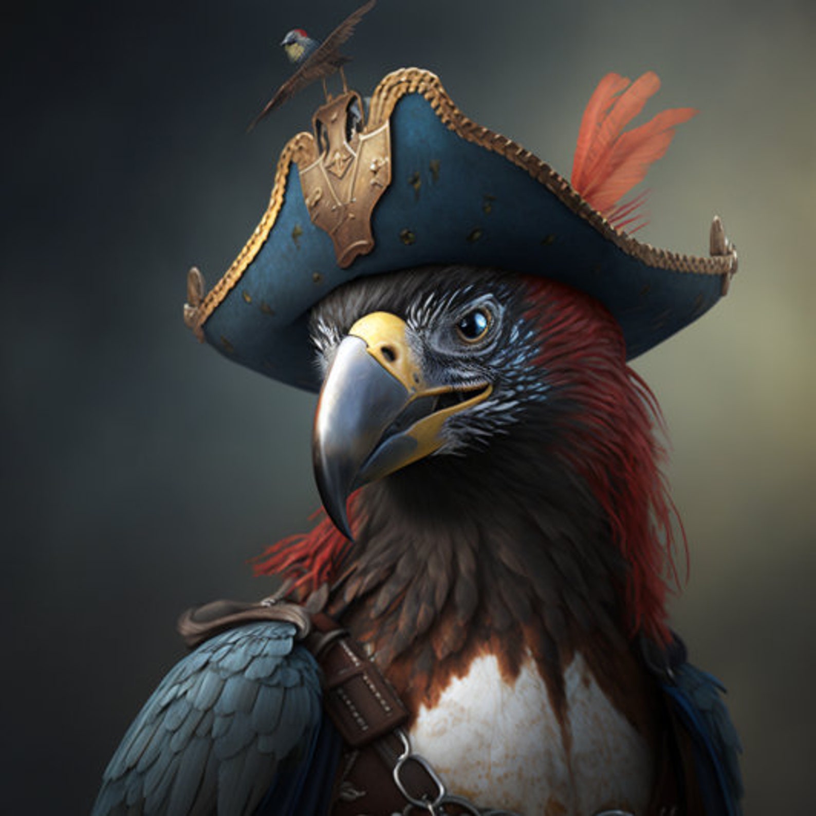 Pirate Bird Templete - Etsy