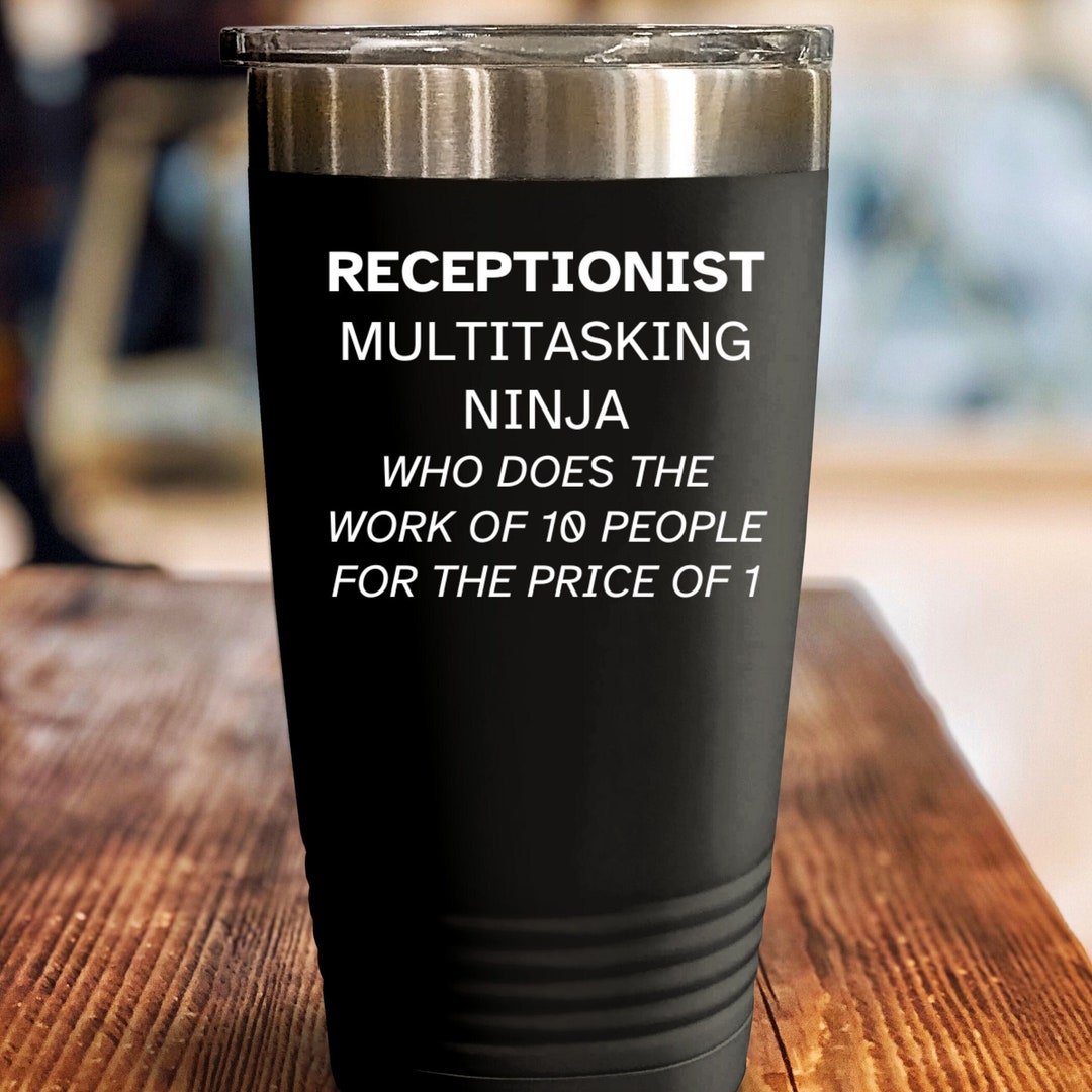 Funny Receptionist Tumbler, Receptionist Gifts, Hotel Receptionist Gift ...
