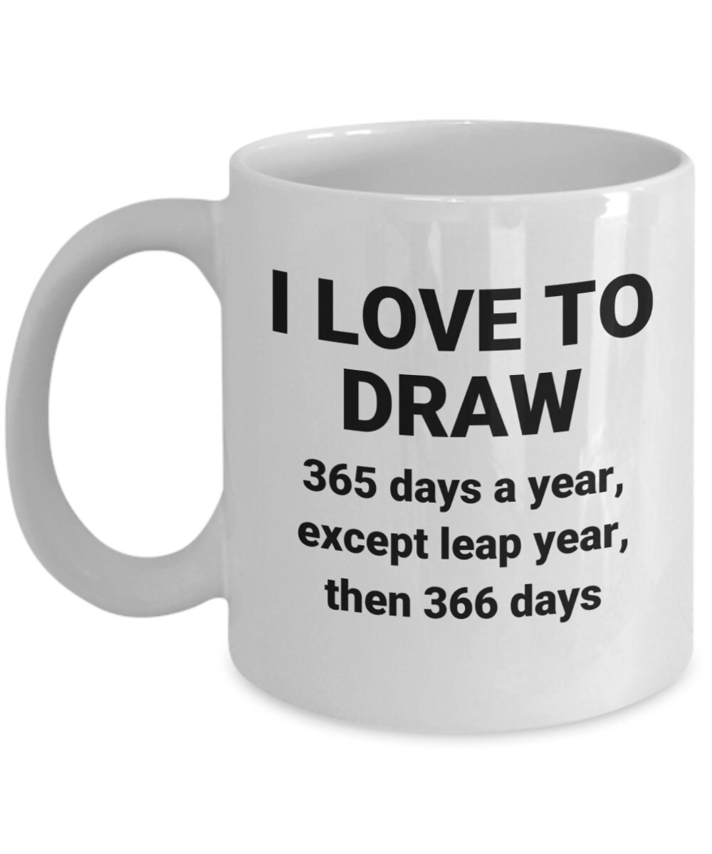 Love to Draw Mug, Girls Who Love Drawing Gifts, Gifts for People Who ...