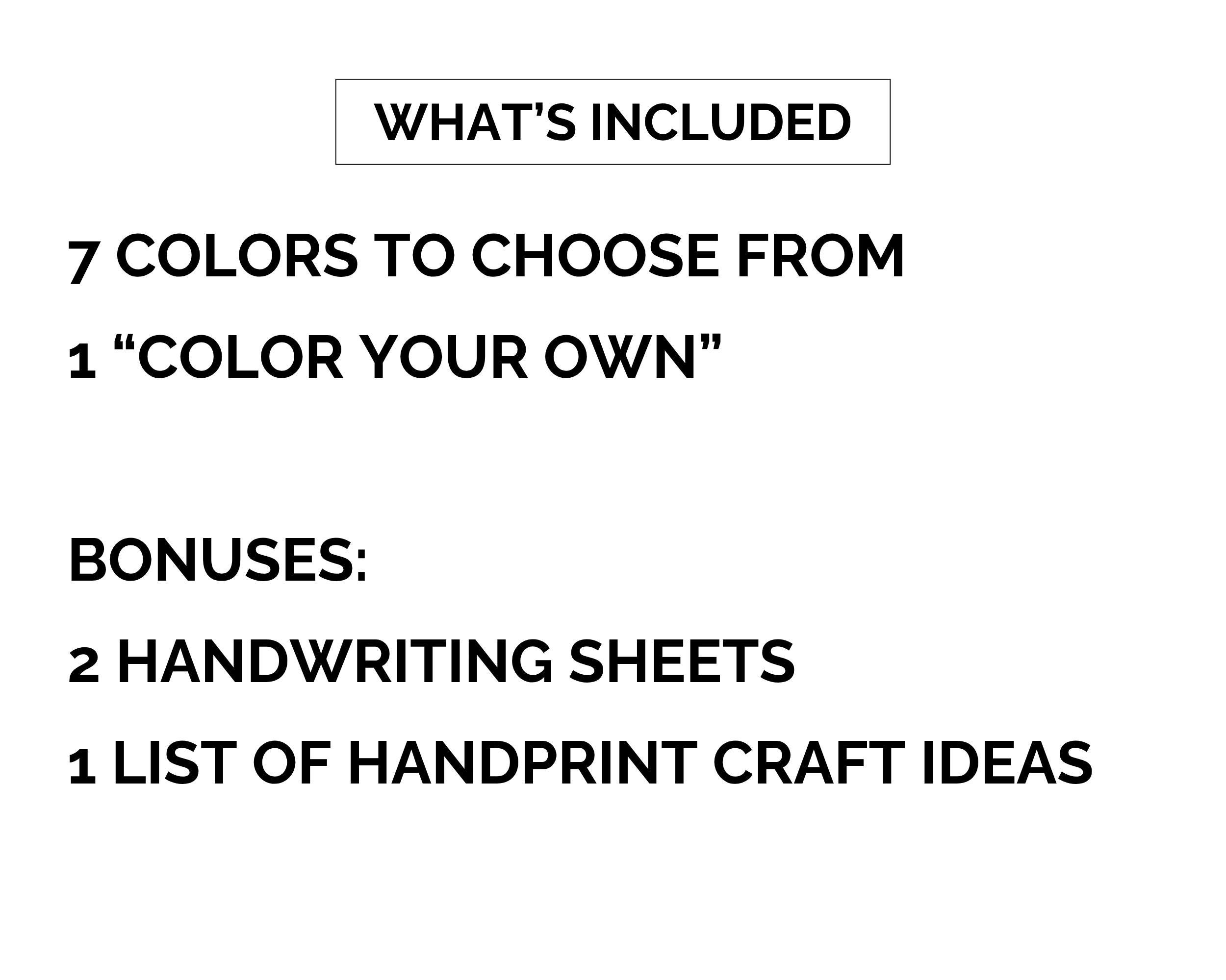 Meemaw Handprint Art Printable, Handprint Craft for Meemaw, Meemaw Gift ...