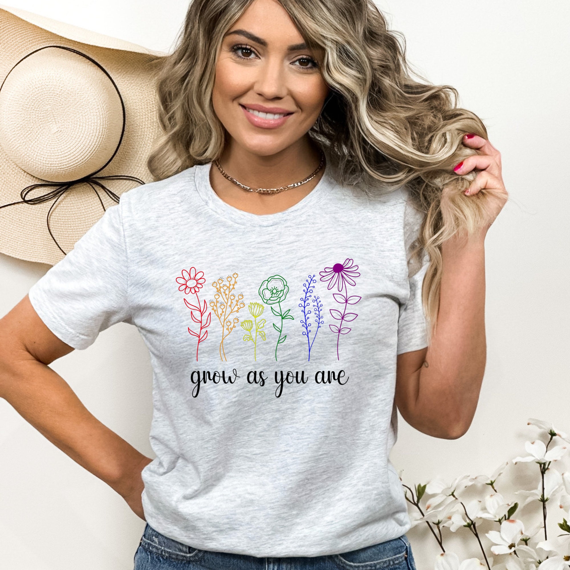 Gay Pride Rainbow Wildflowers Shirt for Pride Month Subtle - Etsy