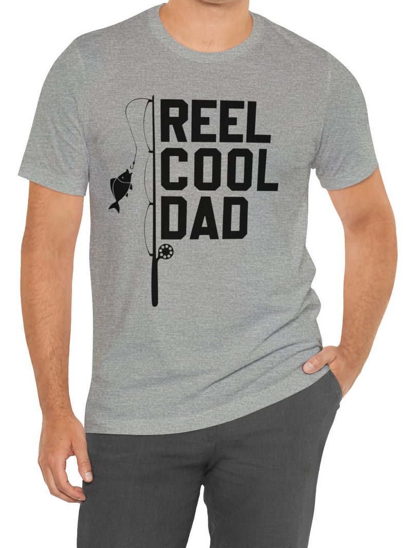Reel Cool Dad Graphic Tee Fishing Dad T-shirt Father's - Etsy