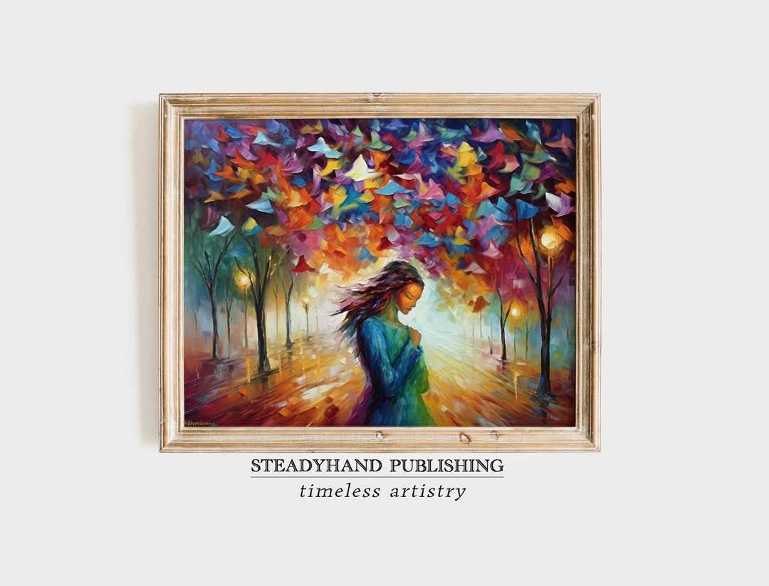 Parting With Grace: A Mesmerizing Oil Painting of Raw Emotion PRINTABLE ...