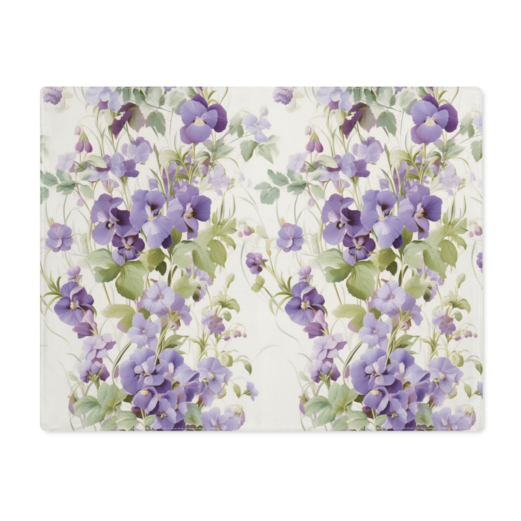 Whimsical Violet Garden Placemat Purple and White Farmhouse Floral ...