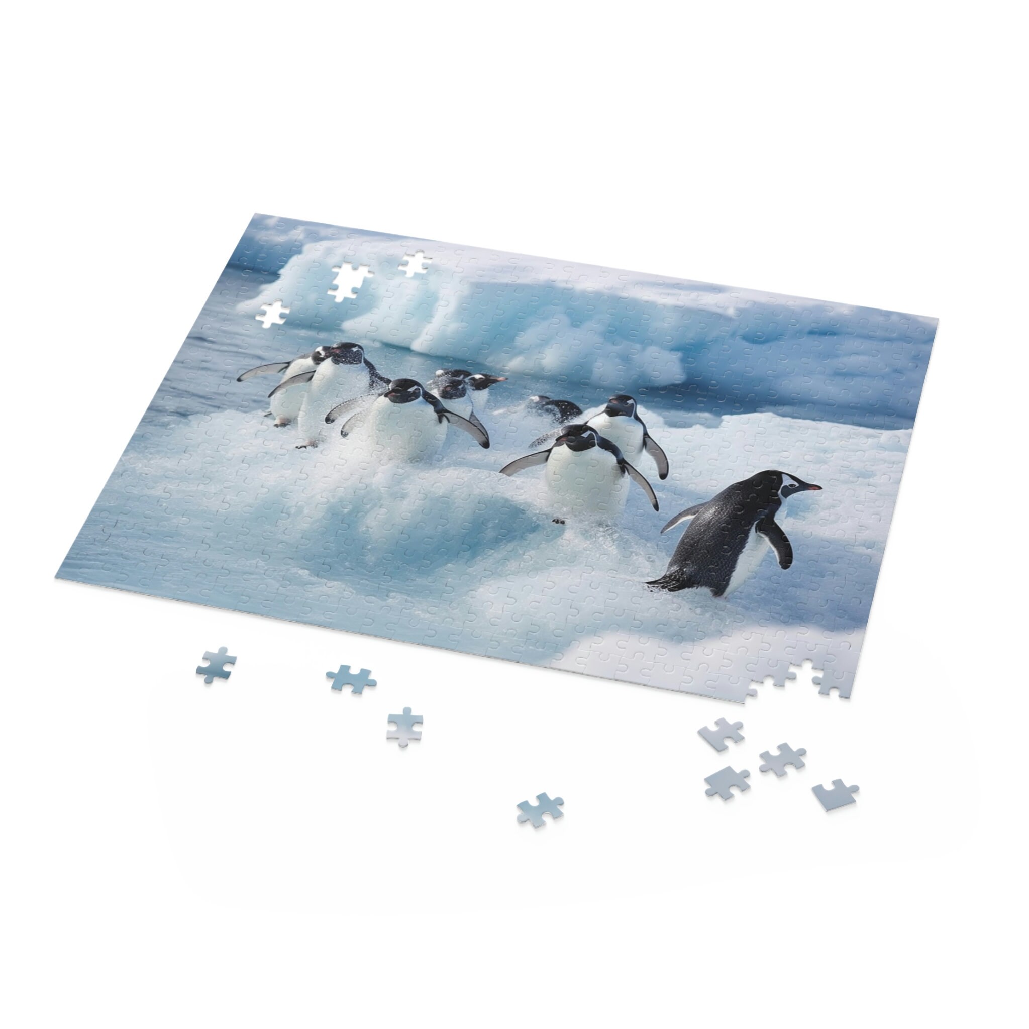 Antarctic Penguins Playground Family Fun Jigsaw Puzzle, Cognitive Game ...