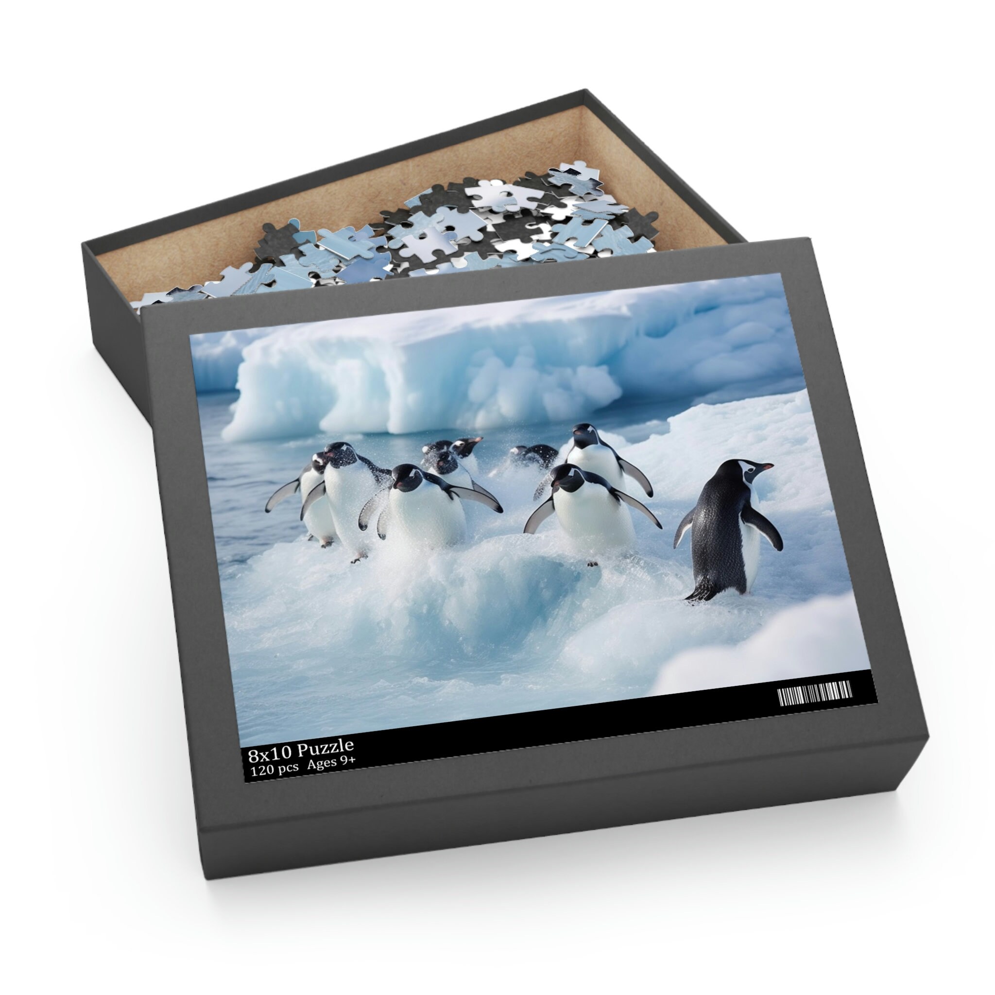 Antarctic Penguins Playground Family Fun Jigsaw Puzzle, Cognitive Game ...