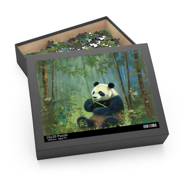 Panda Puzzle - Etsy