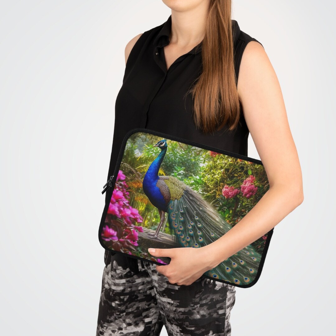 Stunning Peacock Laptop Sleeve, Designer MacBook Air Case, iPad Sleeve ...