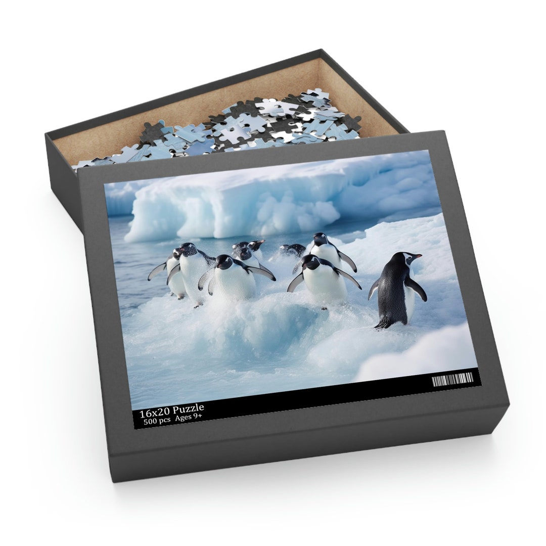 Antarctic Penguins Playground - Family Fun Jigsaw Puzzle, Cognitive ...