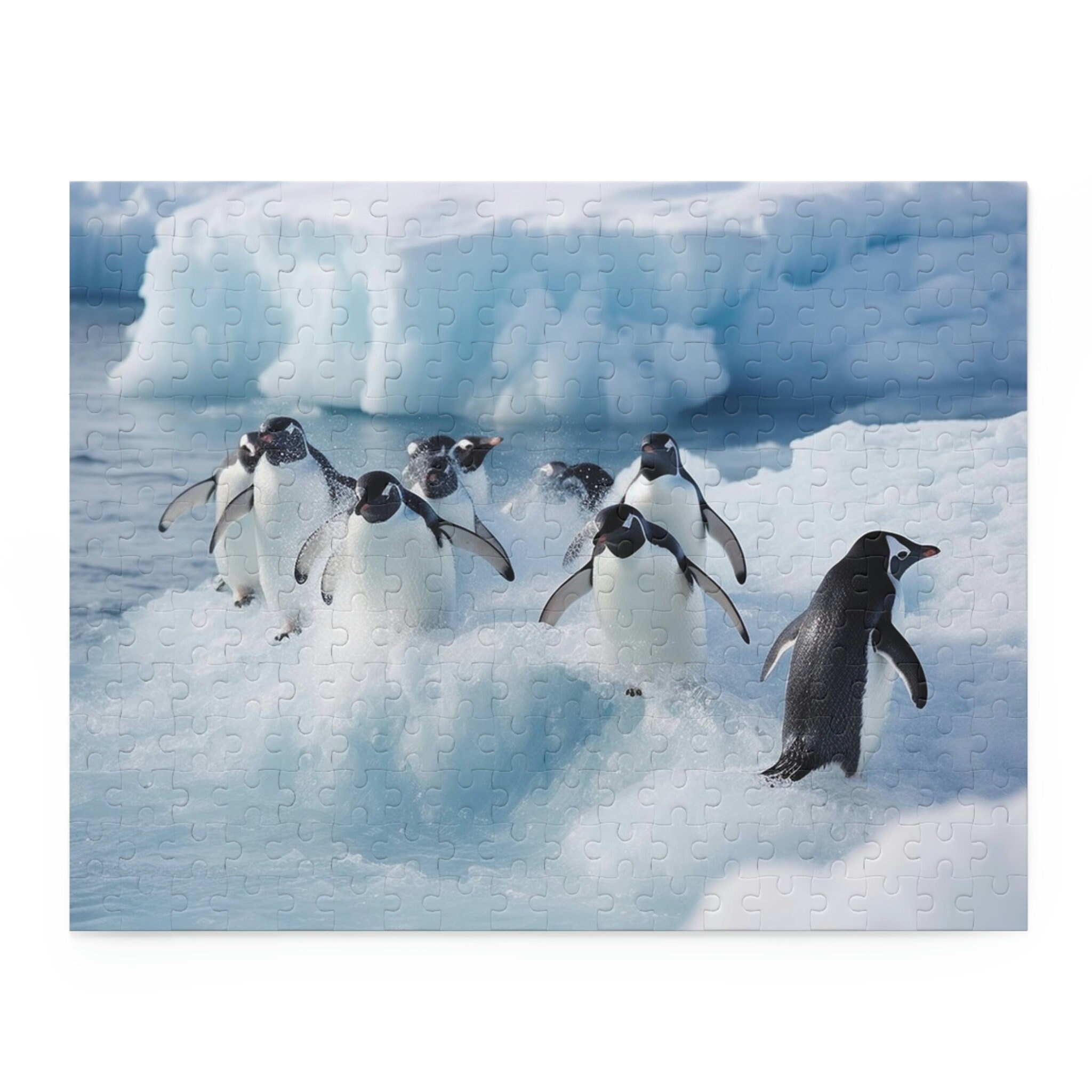 Antarctic Penguins Playground Family Fun Jigsaw Puzzle, Cognitive Game ...