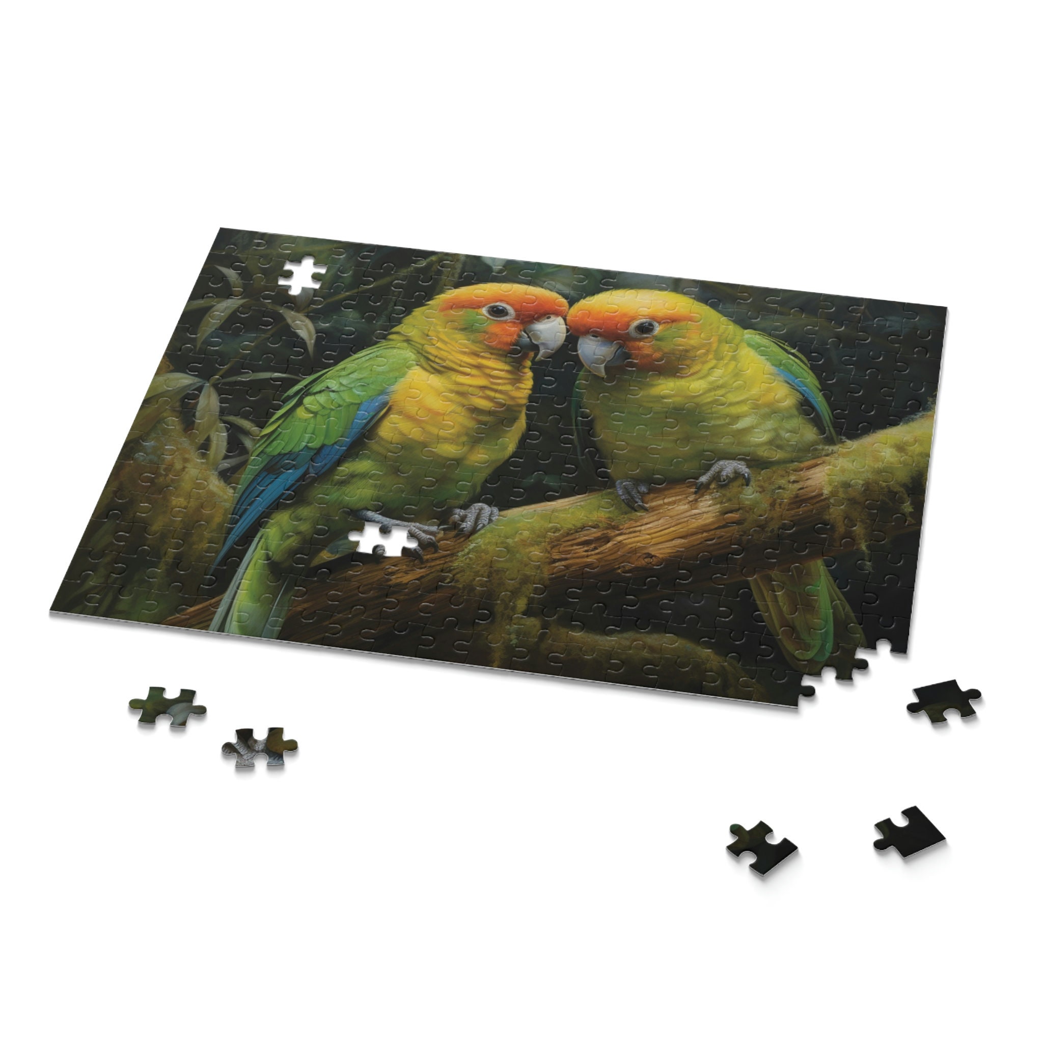 Lovebirds Haven Tropical Bird Jigsaw Puzzle, Gift for Bird Lovers ...