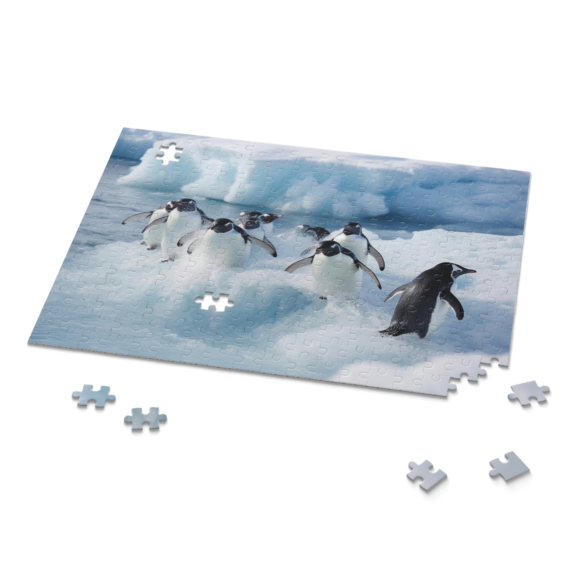 Antarctic Penguins Playground Family Fun Jigsaw Puzzle, Cognitive Game ...