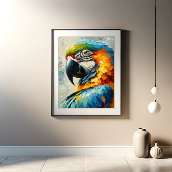 Macaw Poster - Etsy