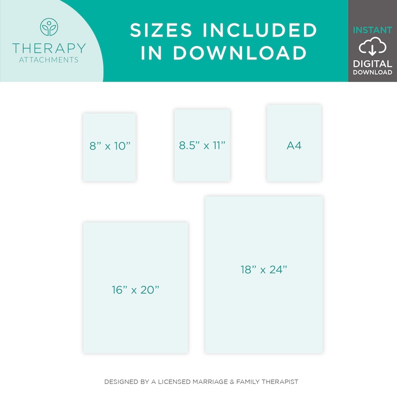 SQUARE BREATHING Box Breathing Printable Handout Poster Calming Modern ...