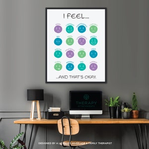 Feelings Chart Poster Expressions Instant Download Printable Handout ...
