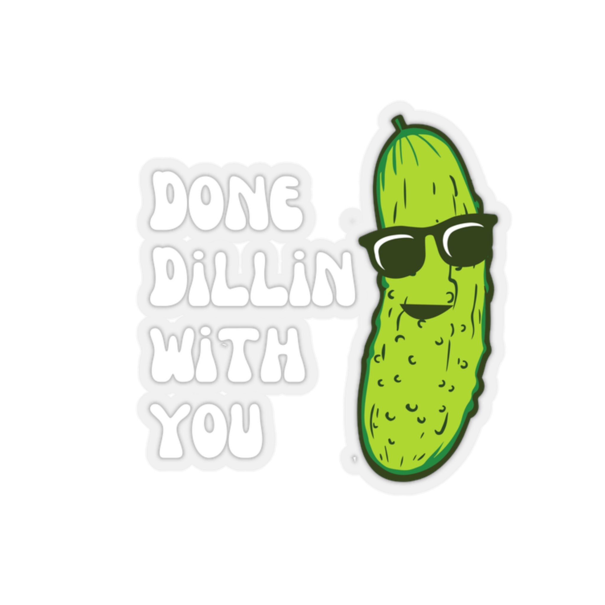 Retro Pickles Sticker, Funny Pickle Sticker, Laptop Decal, Hydro ...