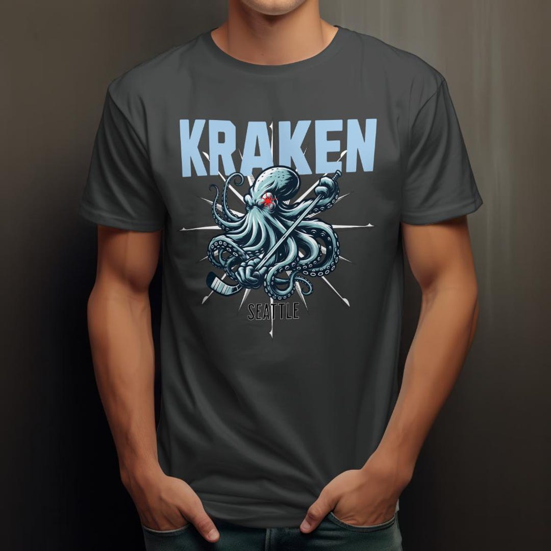 Seattle Kraken T Shirt Custom Kraken T-shirt Unisex Seattle Kraken Tee ...