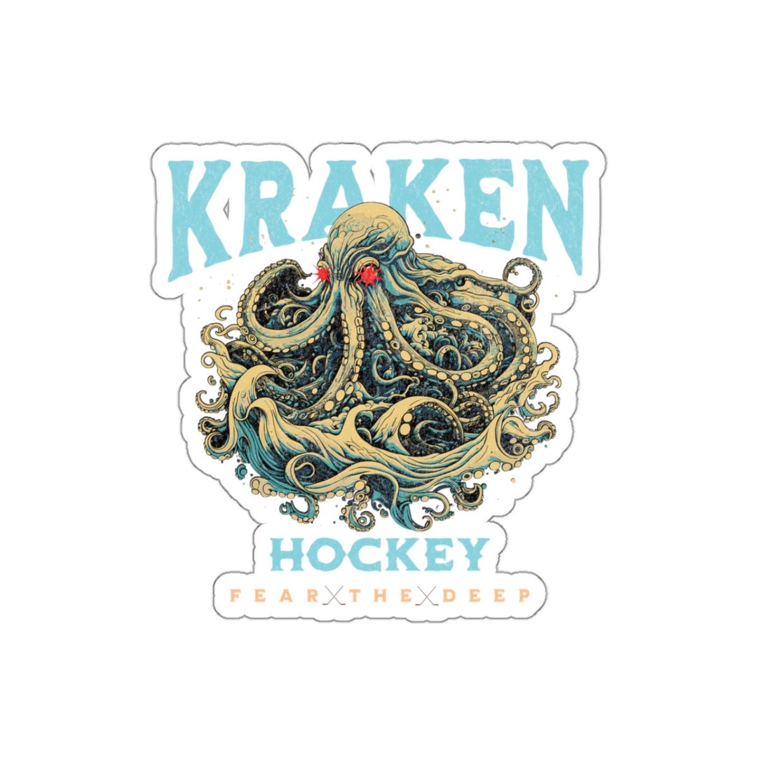 Seattle Kraken Sticker Custom Design Kraken Sticker for Laptop Notebook ...