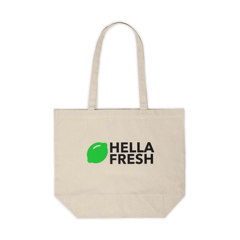 Hella Fresh Canvas Tote Bag: Reusable Grocery Shopping Bag - Etsy