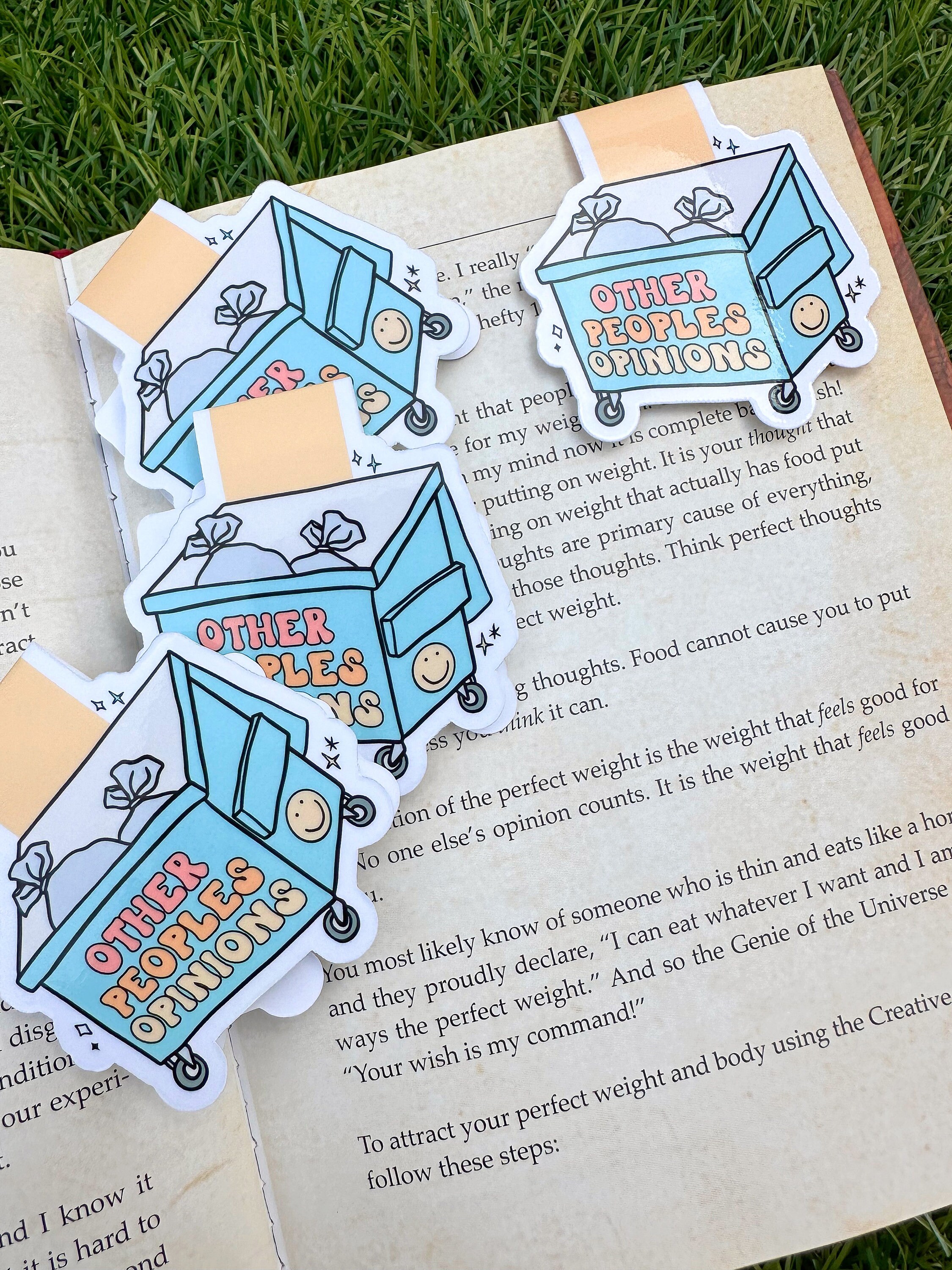 Magnetic Bookmark Peoples Opinions /funny Magnetic Bookmark/page Marker ...