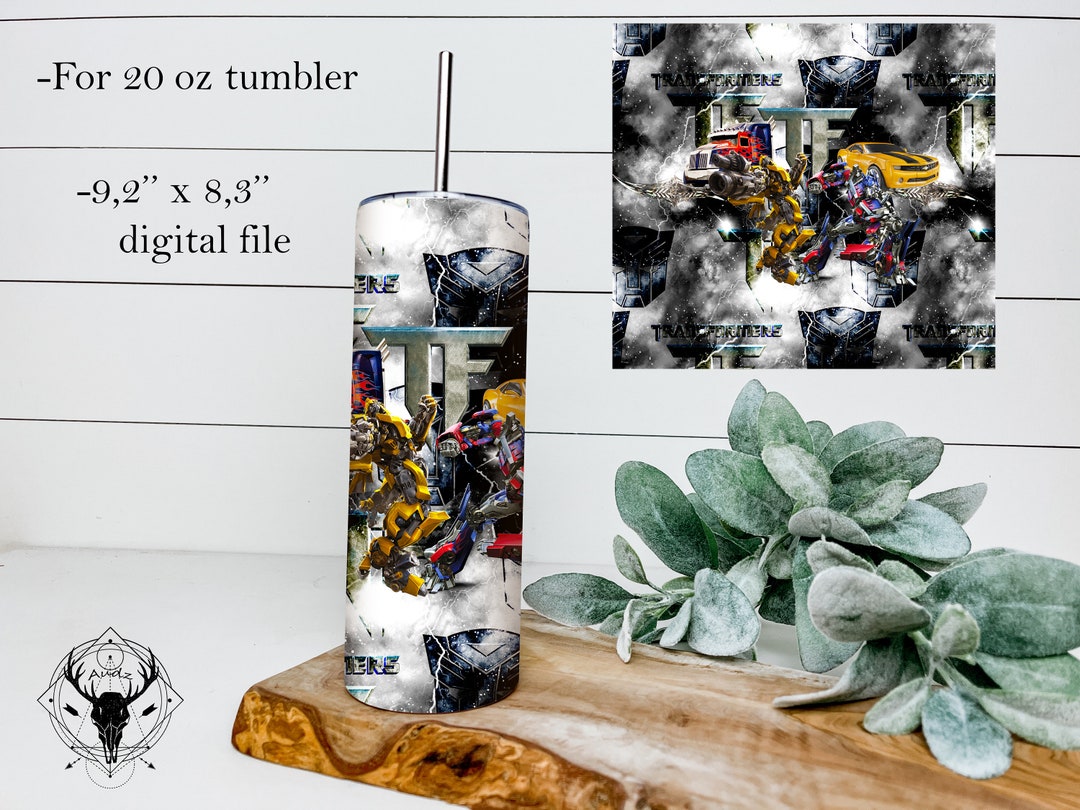 20oz Straight Tumbler Sublimation Design, Digital Download, Robot - Etsy
