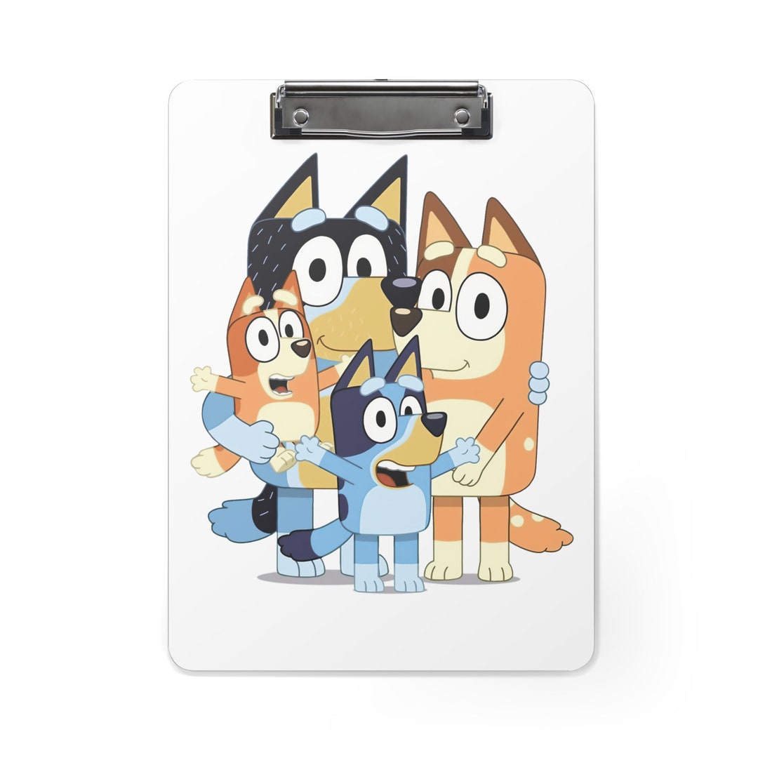Bluey Clipboard Bluey Family Office Giftbluey Lover Godt - Etsy Canada