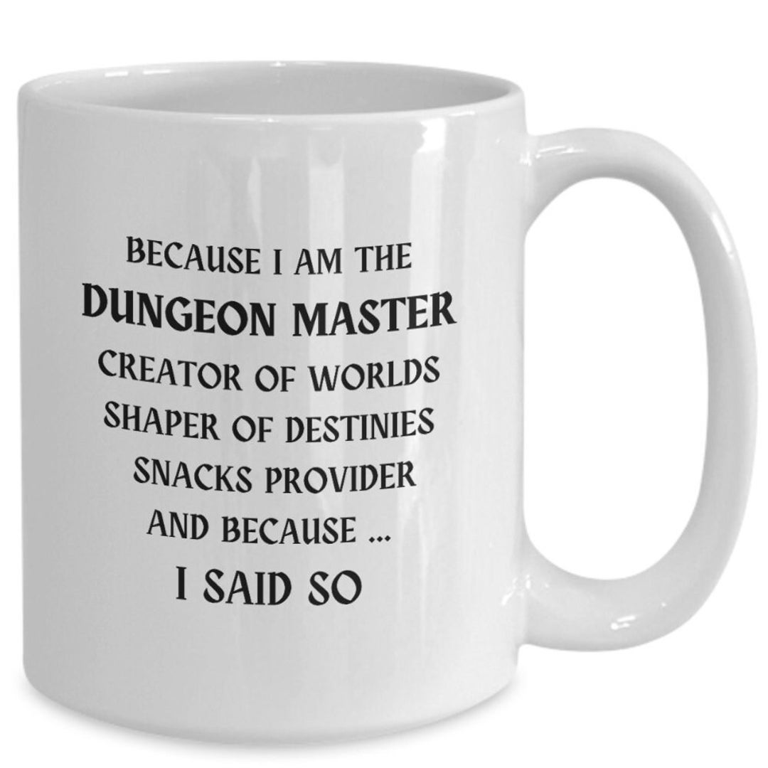 Dungeon Master Mug, Dungeon Master Gift, Dungeon Master Gifts, Dnd ...