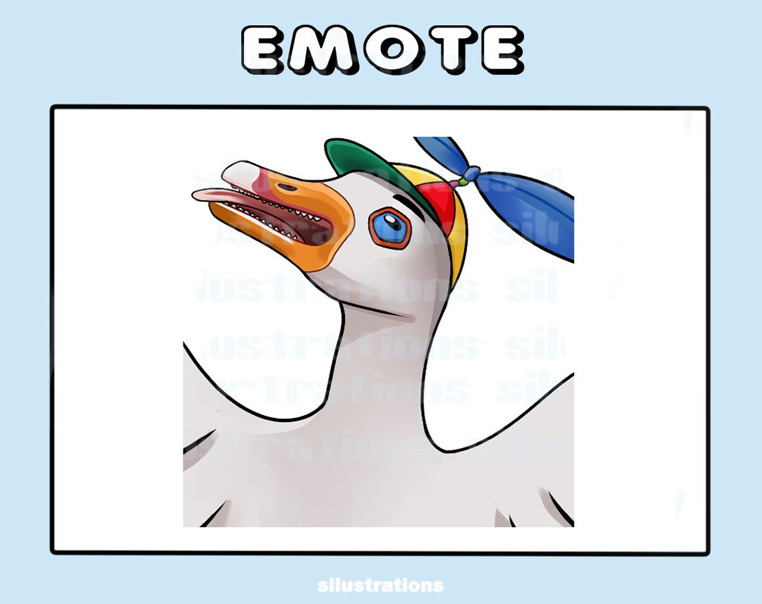 Silly Goose Twitch Emote / Silly Goose Emote for Twitch, Youtube ...