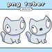 Pngtuber - White Cat | Chibi | Cute | Cat Tuber | Twitch | Youtube ...