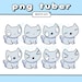 Pngtuber - White Cat | Chibi | Cute | Cat Tuber | Twitch | Youtube ...