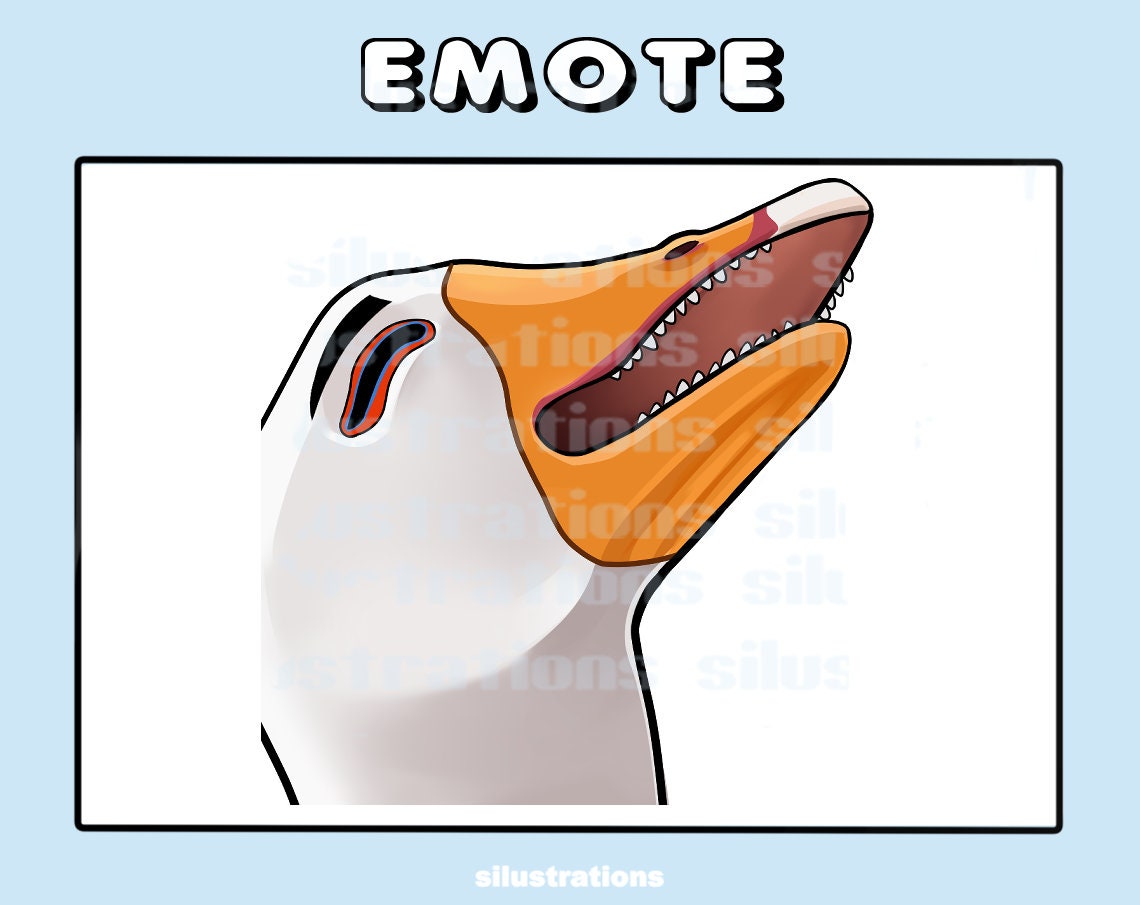 Laughing Goose Twitch Emote / Happy Laugh Lol Haha Goose Emote for ...