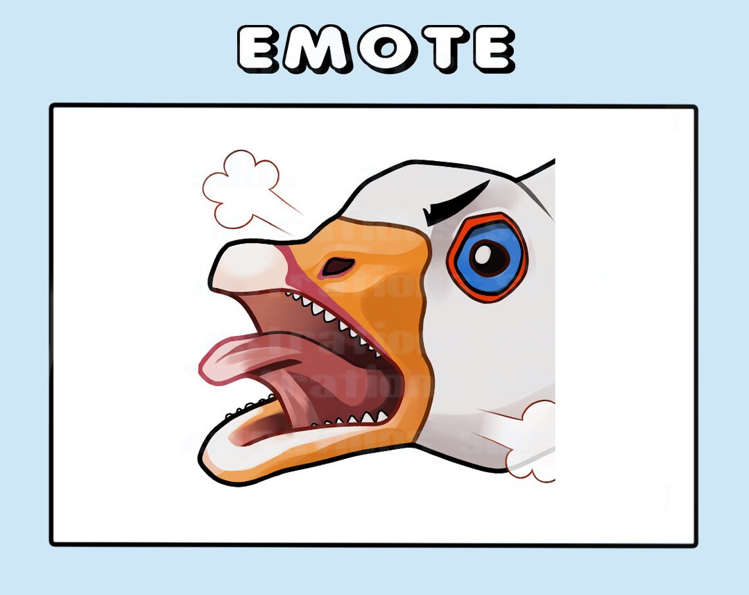 Gans Twitch Emote / Angry Gans Wut Emote für Twitch, YouTube, Discord ...