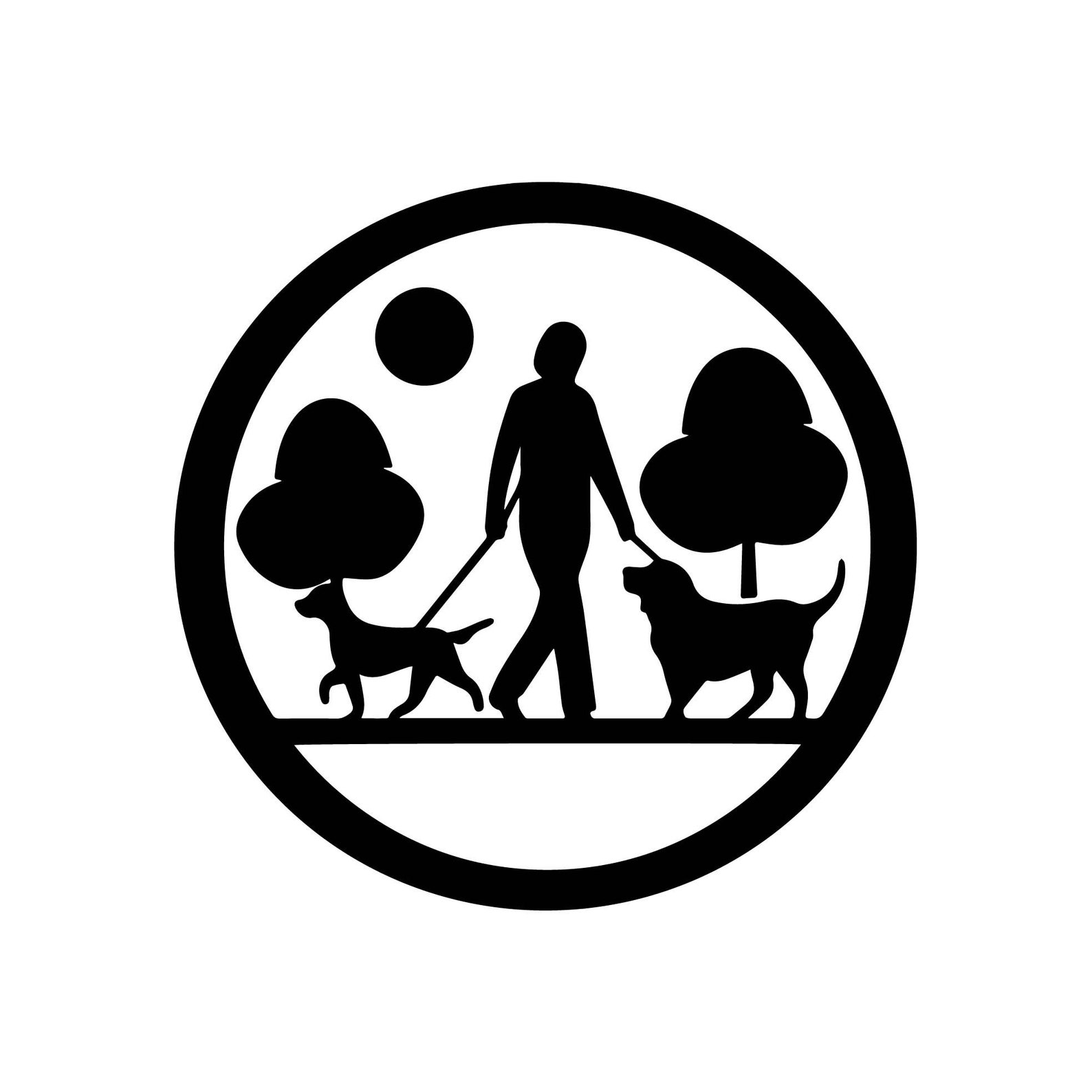 Dog Walker Logo SVG PNG - Pet Sitter SVG Vector Logo and Photoshop File ...