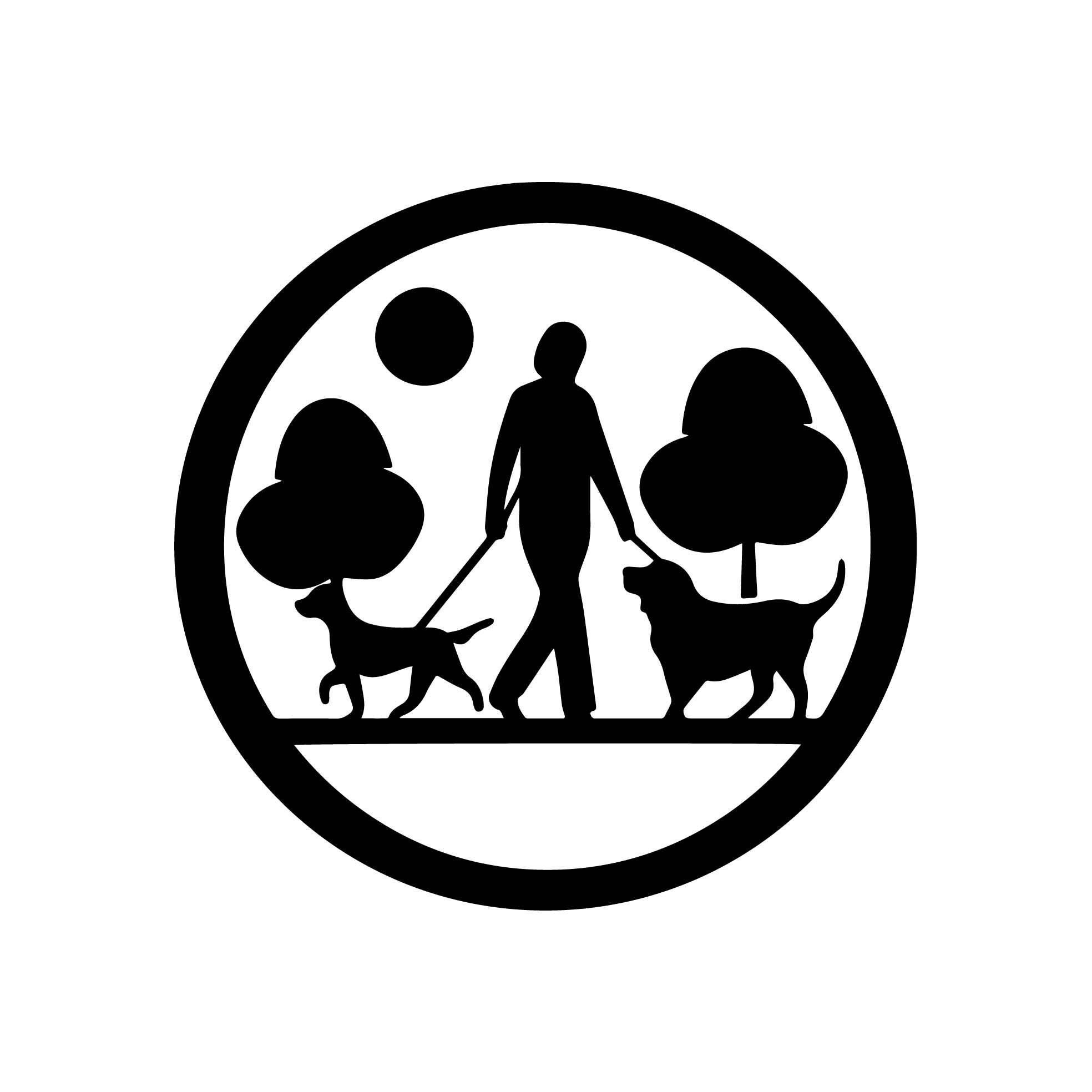 Dog Walker Logo SVG PNG - Pet Sitter SVG Vector Logo and Photoshop File ...