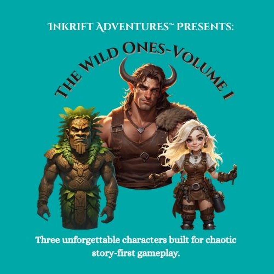 NPC -chaos 5e Character Bundle: "the Wild Ones" - Pre-generated Pcs ...