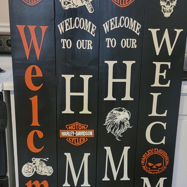 Harley Welcome Sign - Etsy