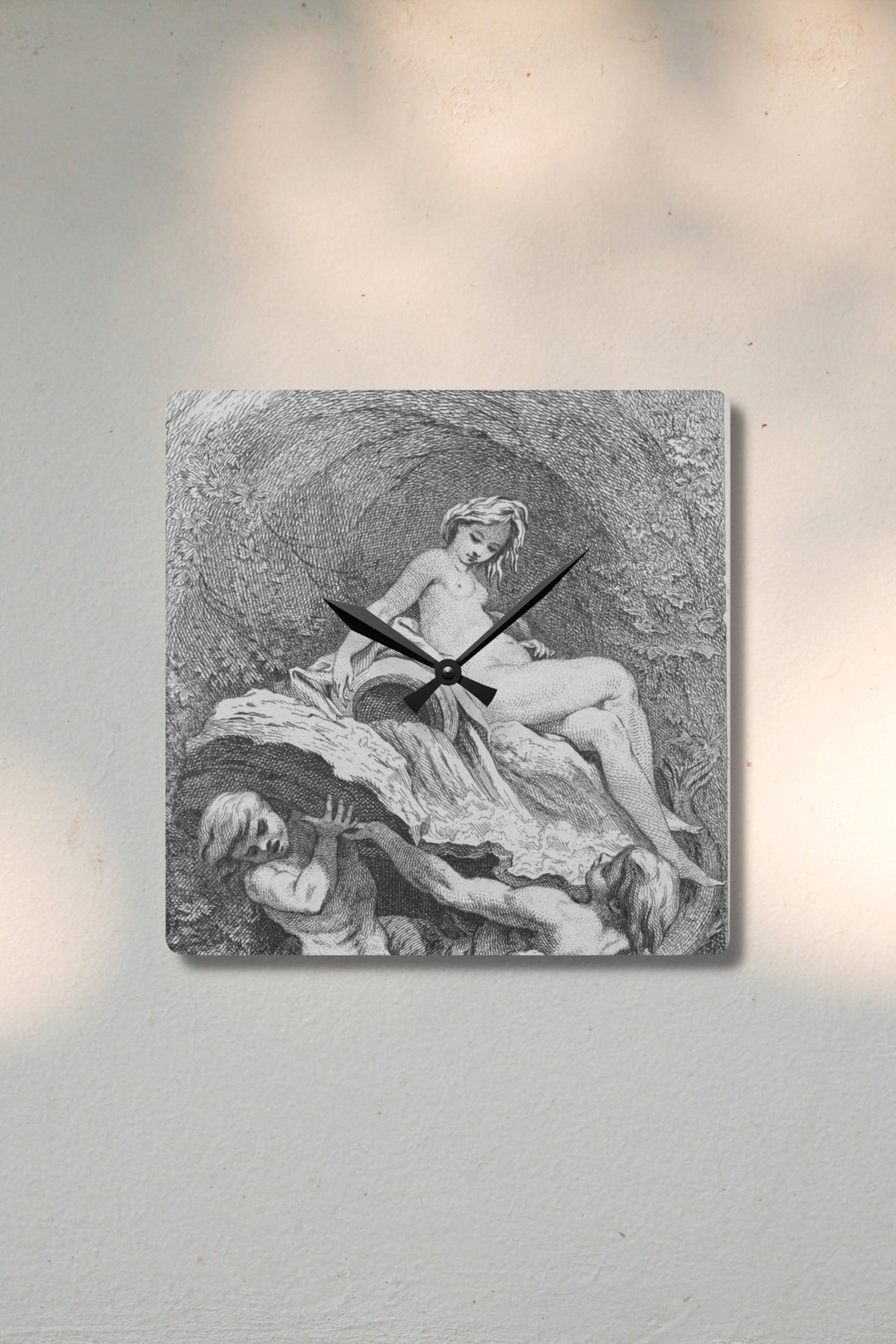 1700's Rococo Engraving Wall Clock - Etsy