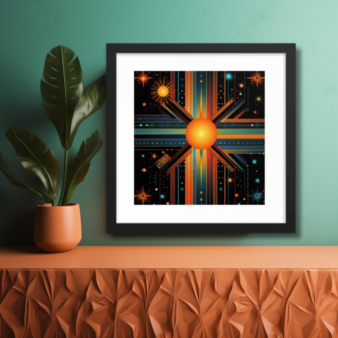 Scifi Art Framed Poster Scifi Wall Decor Retro Scifi Poster Scifi ...