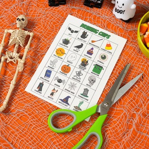 Halloween Bingo Game Printable Activity for Kids for Adults Party With ...