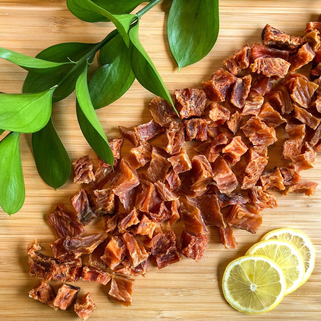 Crunchy Salmon Bites for Dogs & Cats, Healthy Treats, Highly Digestible ...