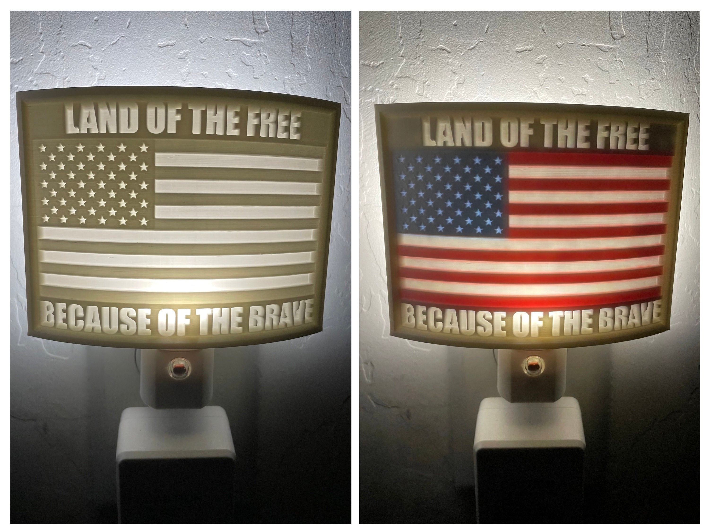 Personalized 3d-printed Night Light, Color or Standard Great Gift for ...