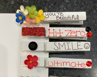 Good Luck Pin Saying, Cheerleading Pin Poem, Cheer Clothes Pin Backing - Etsy