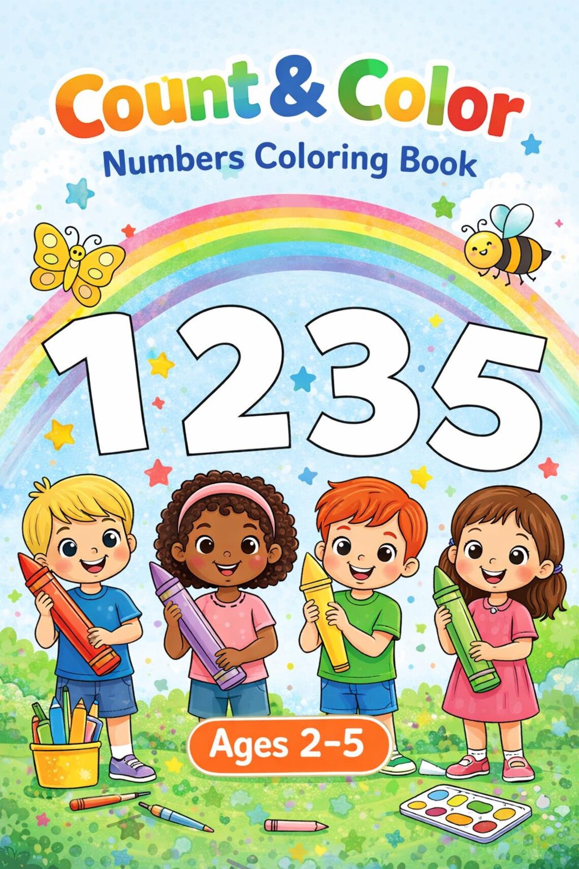 Count & Color: Numbers 1–10 Printable Coloring Book for Kids ...