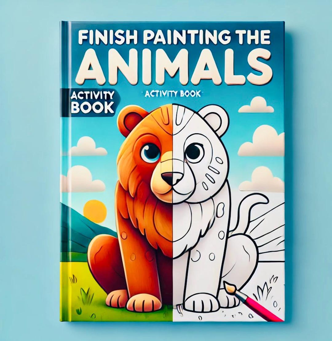 Finish Painting the Animals - Fun Printable Activity Pages for All Ages ...