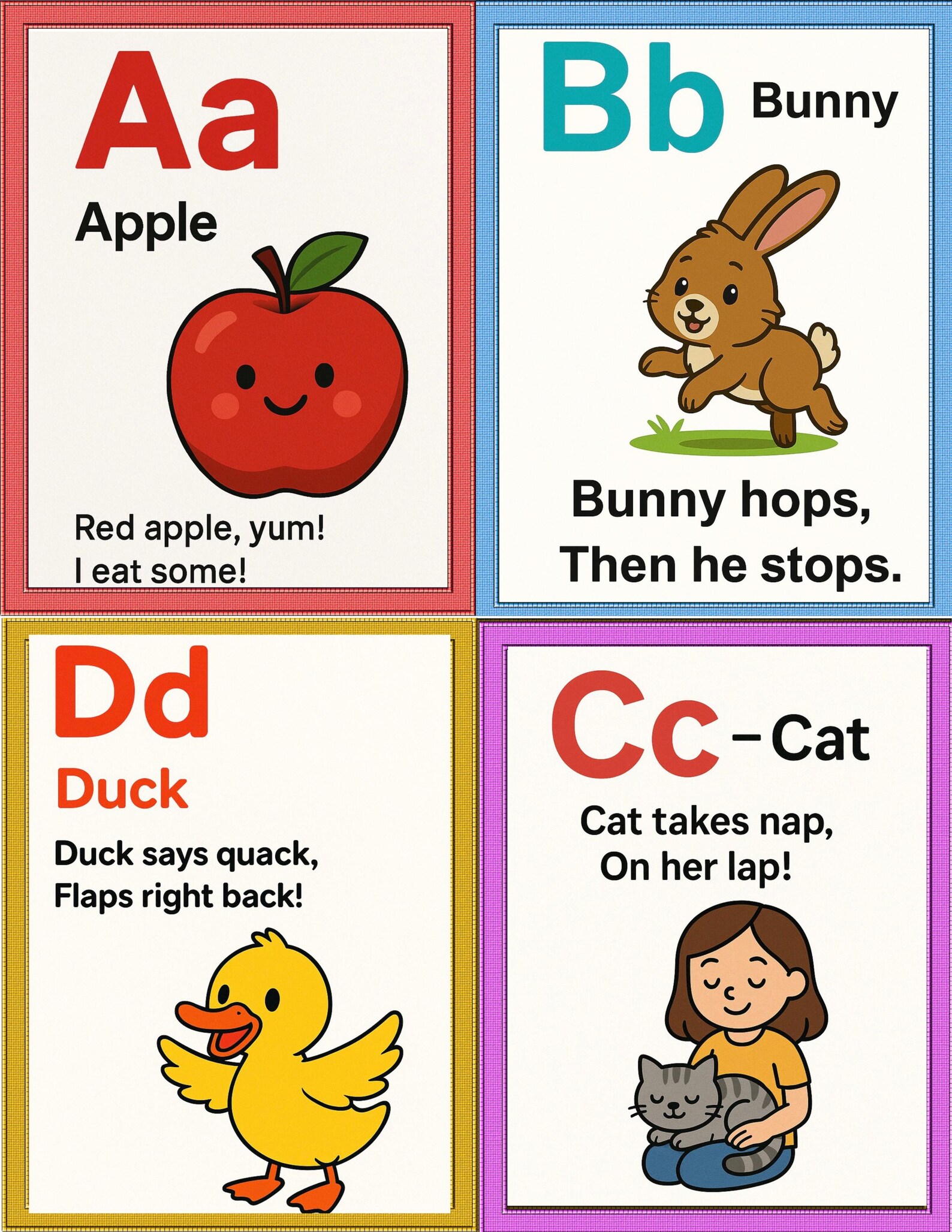 ABC Learning Bundle: Alphabet Posters & Flashcards (digital Download ...