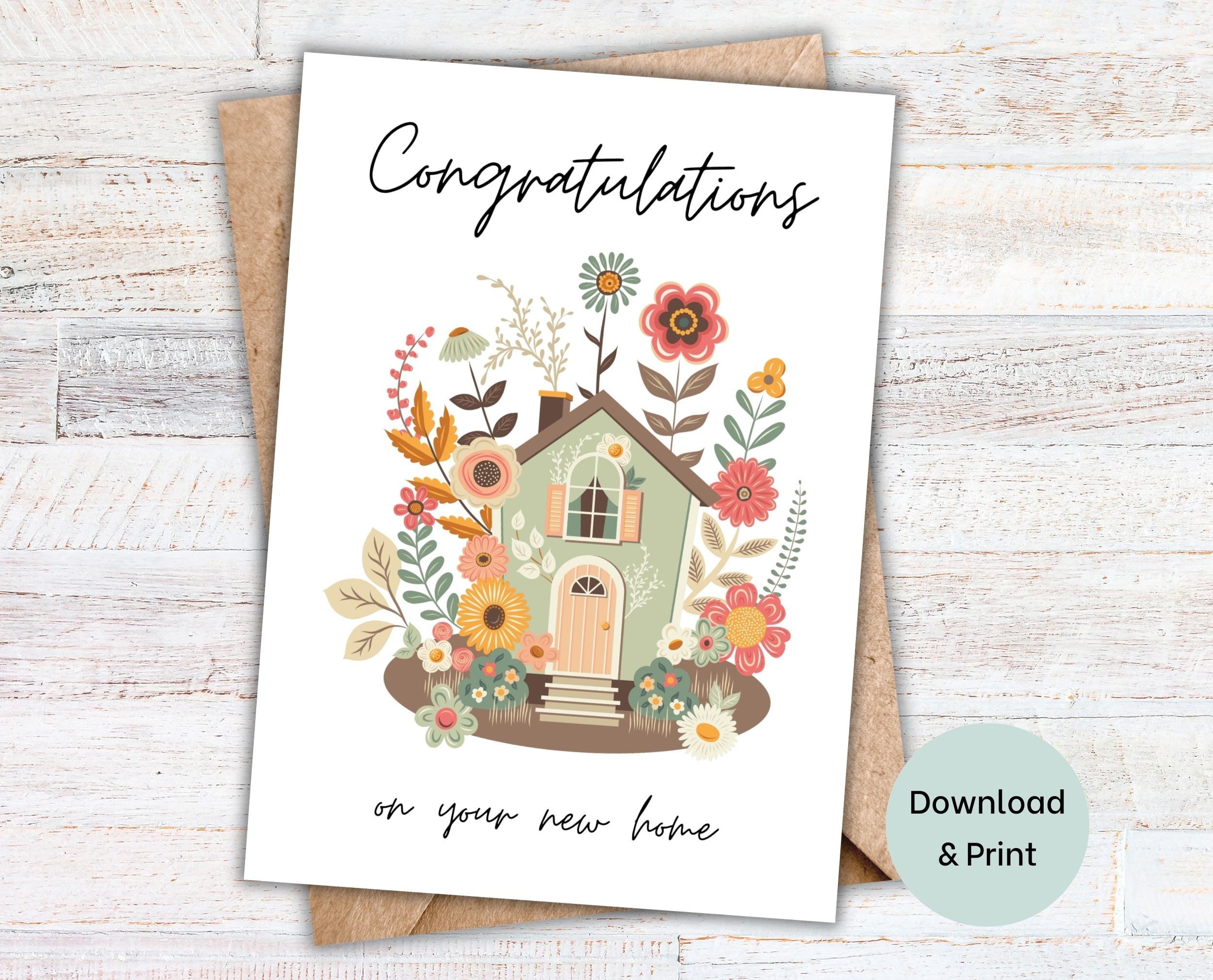 Printable Housewarming Greeting Cards