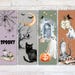 Halloween Printable Bookmarks, Collection of Spooky Ghosts, Black Cat ...