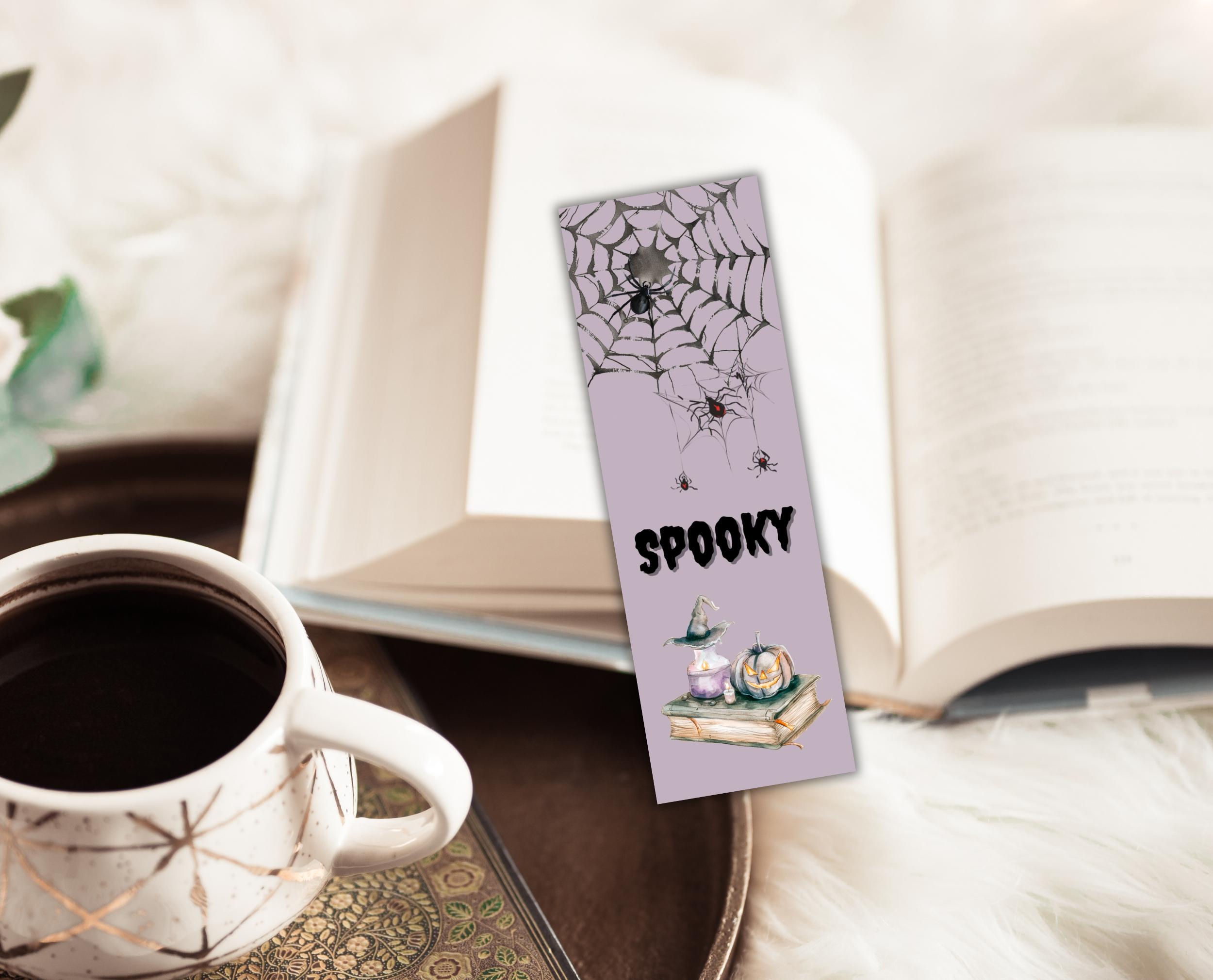 Halloween Printable Bookmarks, Collection of Spooky Ghosts, Black Cat ...