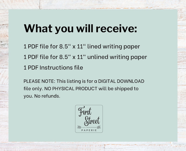 Printable Goat Stationery | Letter Writing Paper | Lined and Unlined ...